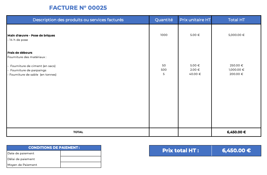 Rédiger une note de débours : modèle et explications - Mooncard